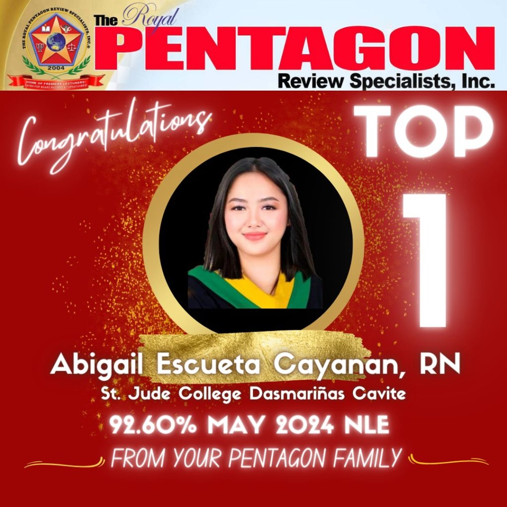 TOP1-May 2024 NLE - The Royal Pentagon Review Specialists, Inc.